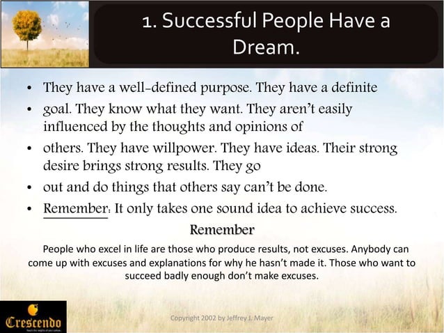 The 13 characteristics of successful people | PPTX