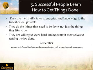 The 13 characteristics of successful people | PPTX