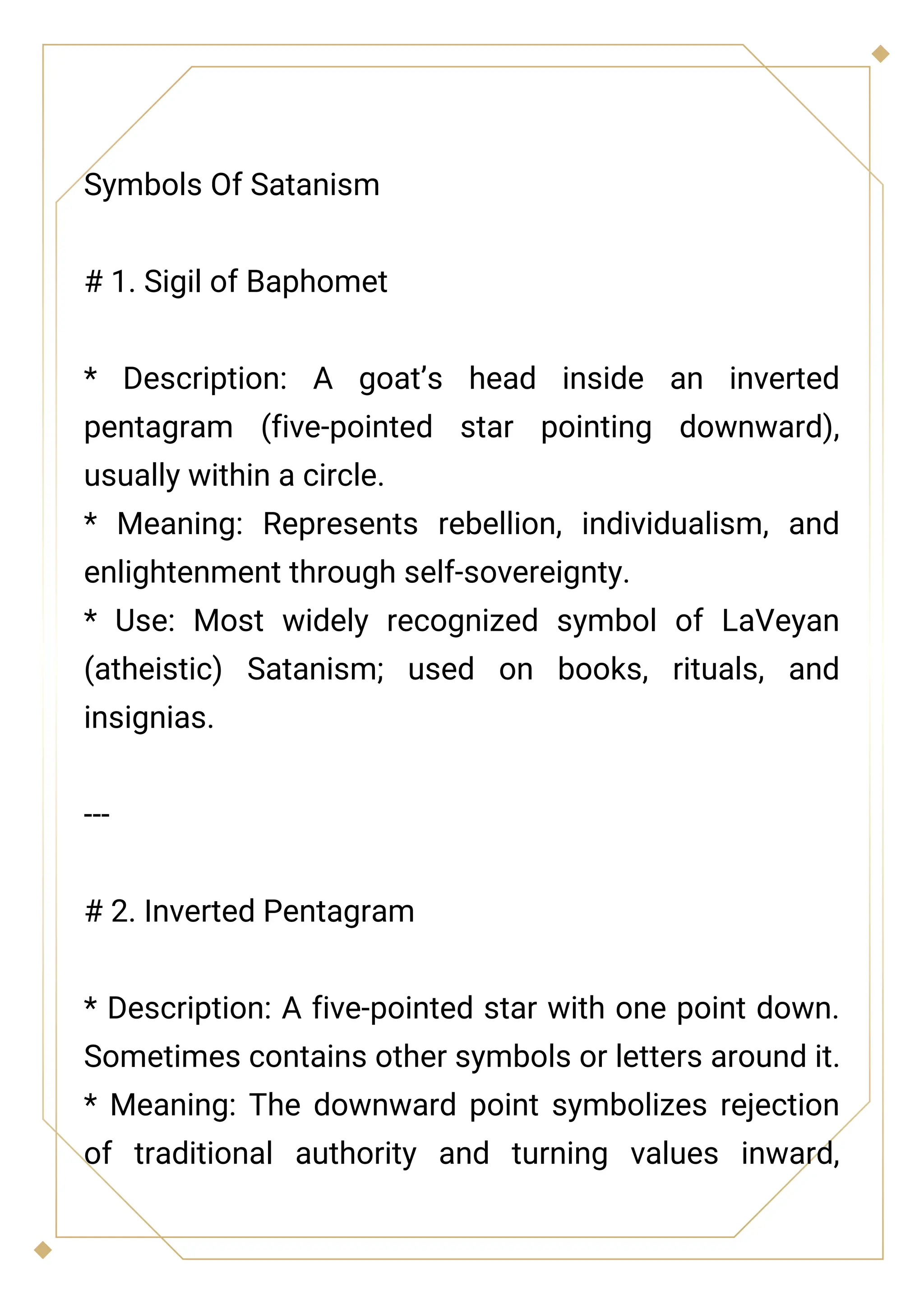 The 13 satanic codes for Self Power and Sovereignty | PDF