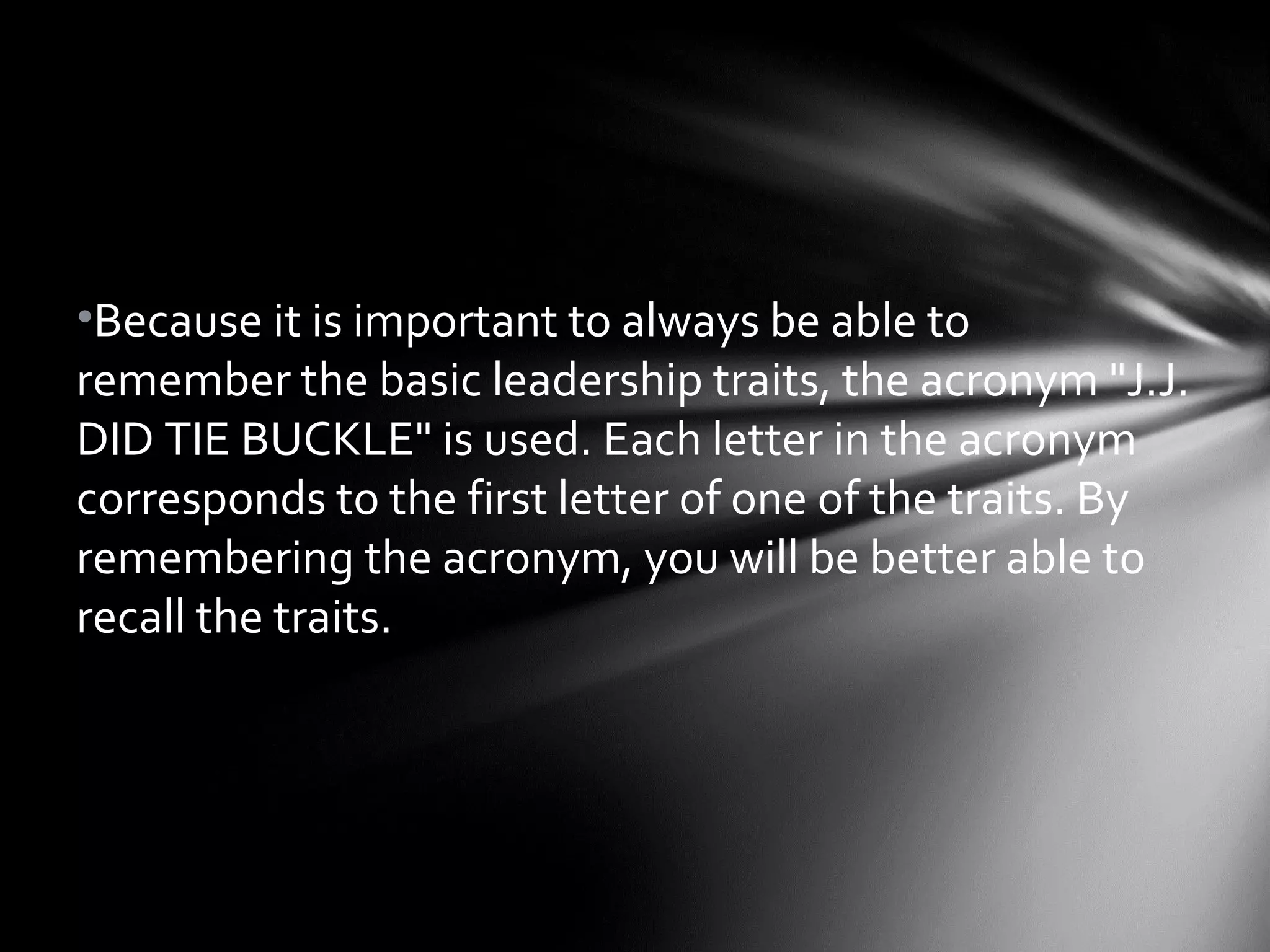 14 Leadership Traits | PPT