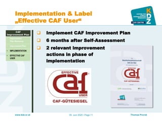 The 14 steps of caf implementation | PPTX