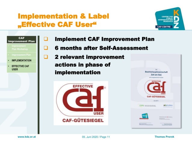 The 14 steps of caf implementation | PPTX