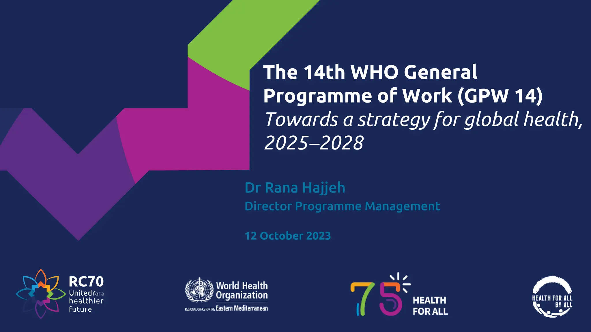 The 14th WHO General Programme of Work.pptx