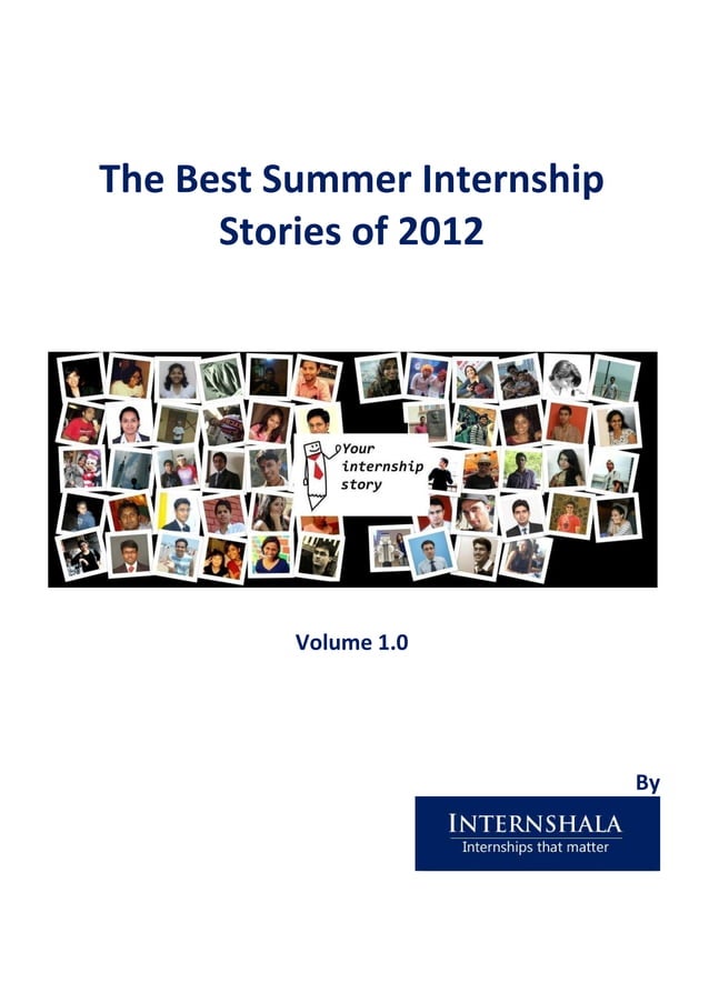 The 15 best summer internship stories of 2012 | PDF