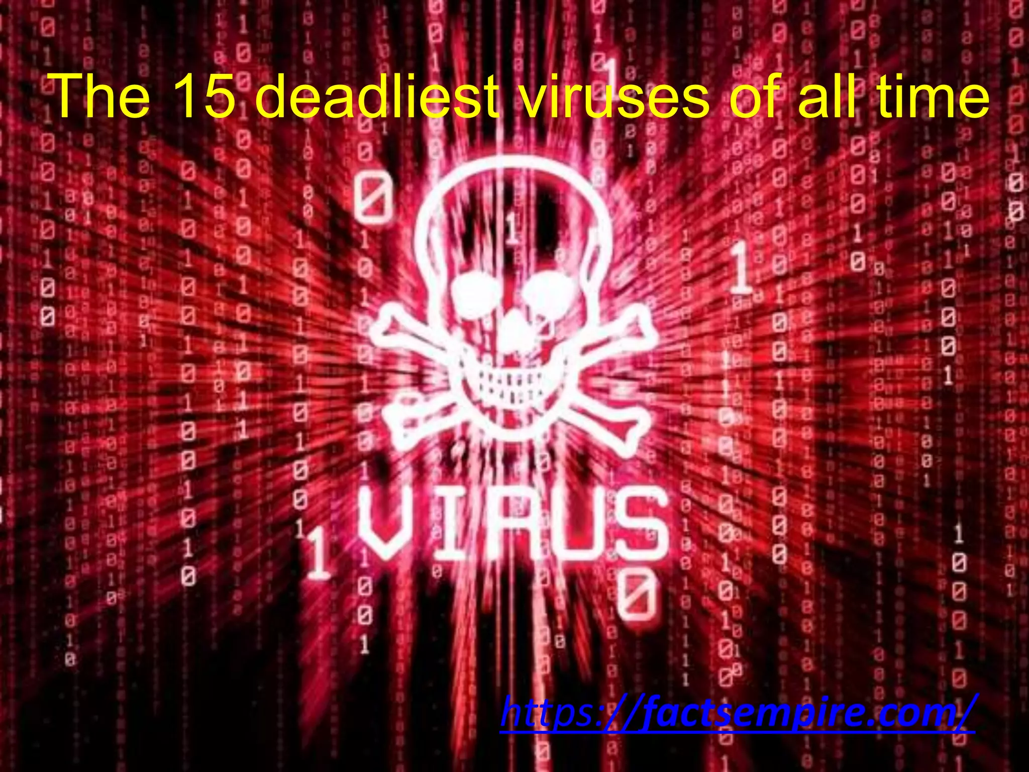 The 15 deadliest computer viruses | PPTX | Antivirus Software ...