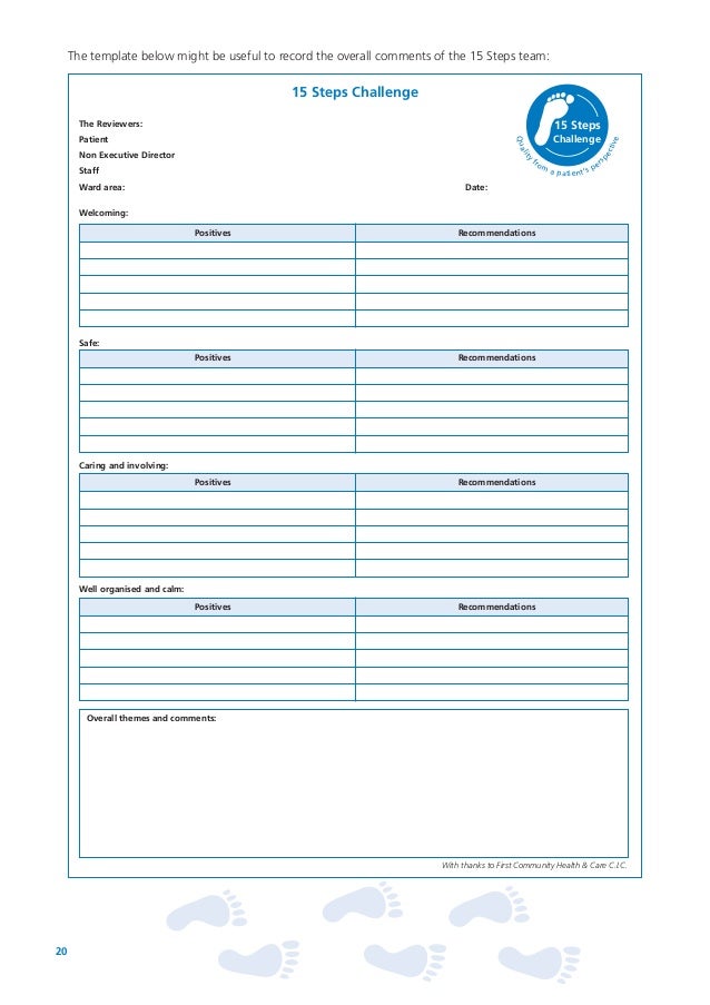 The 15 steps challenge toolkit