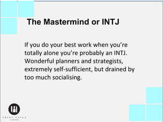 The 16 different personality types | PDF