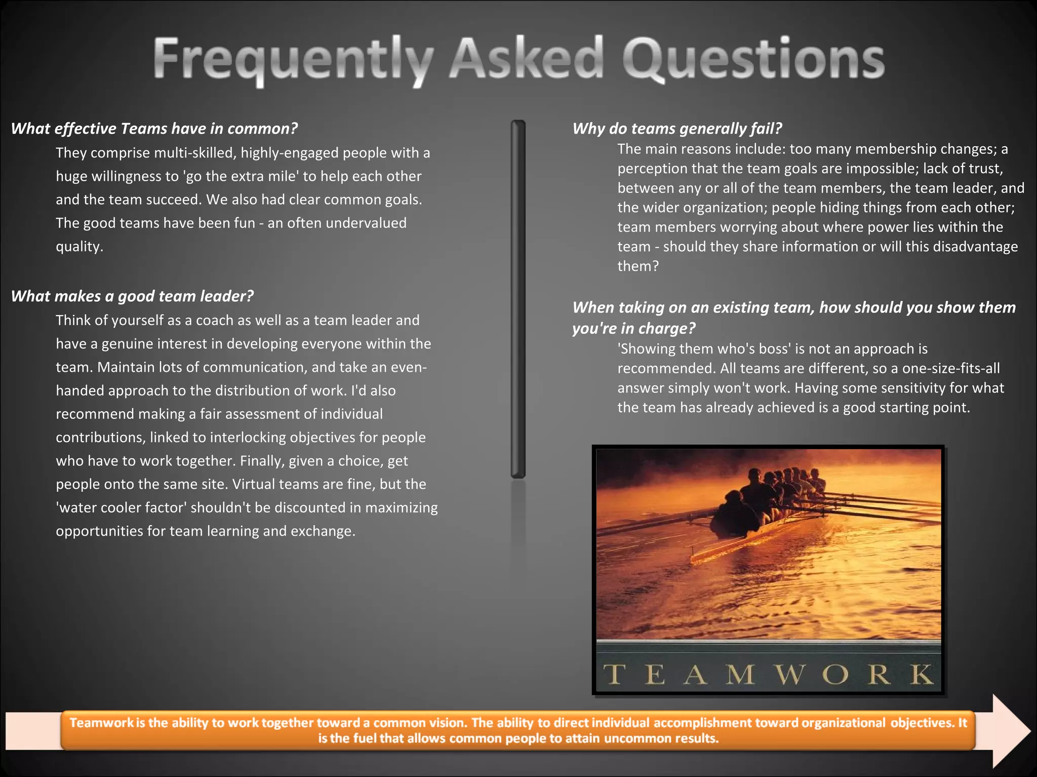 The 17 Indisputable Laws Of Teamwork | PPT