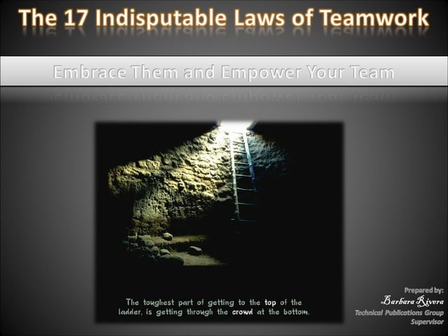 The 17 Indisputable Laws Of Teamwork | PPT | Sports