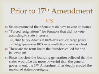The 17th Amendment | PPTX
