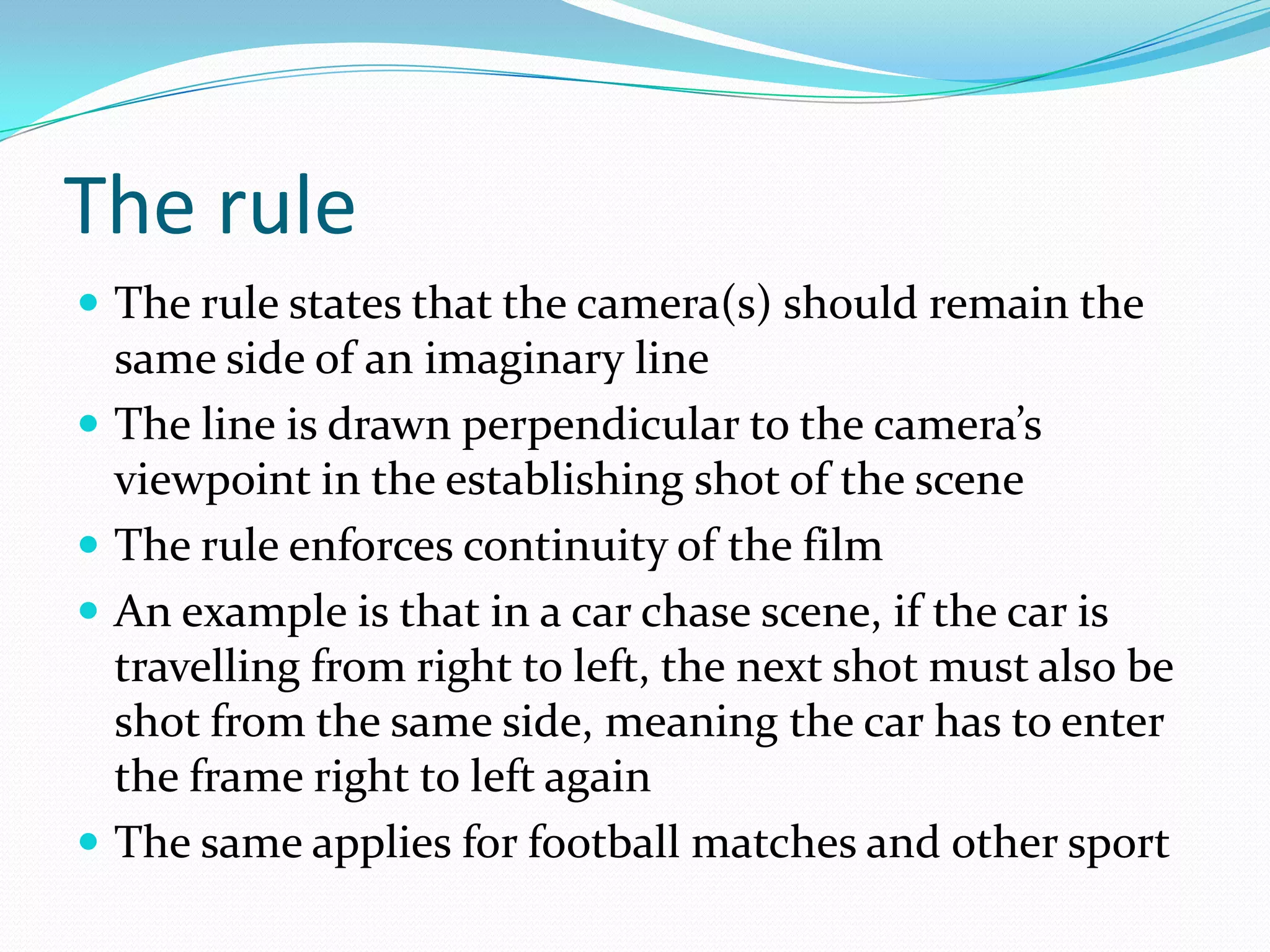 The 180 Degree Rule | PPTX