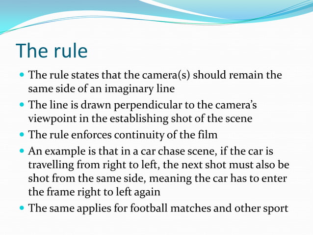 The 180 Degree Rule | PPTX | Video Production | Content Production