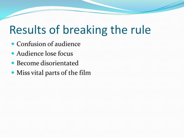 The 180 Degree Rule | PPTX | Video Production | Content Production