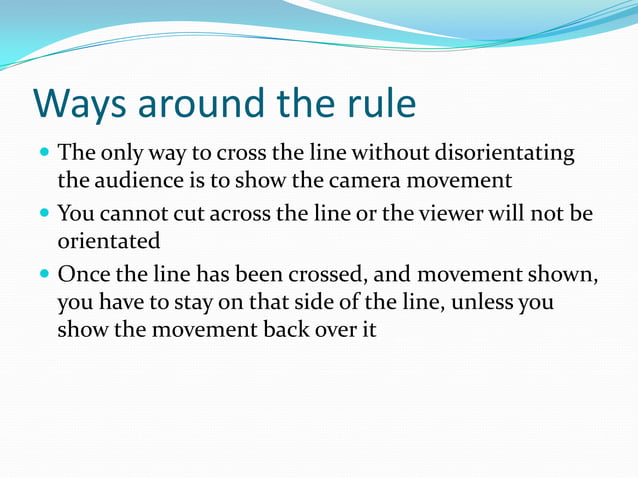 The 180 Degree Rule | PPTX | Video Production | Content Production