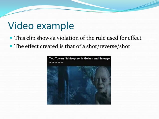 The 180 Degree Rule | PPTX | Video Production | Content Production