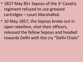 The 1857 revolt | PPT