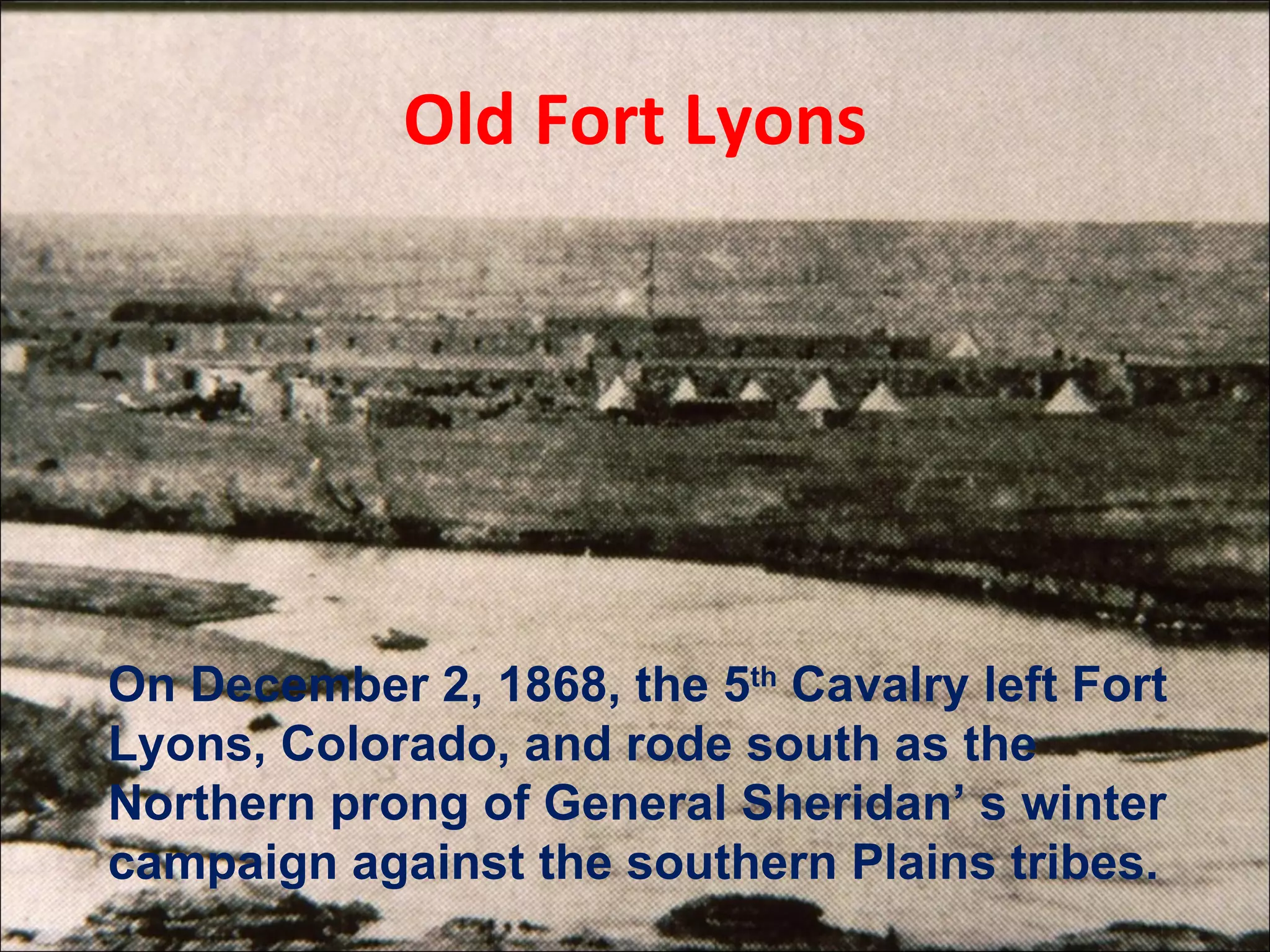 The 1868 winter campaign of the 5th cavalry | PPT
