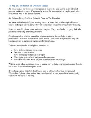 The 18 Different Types Of Content Writing Services For Your Business.pdf