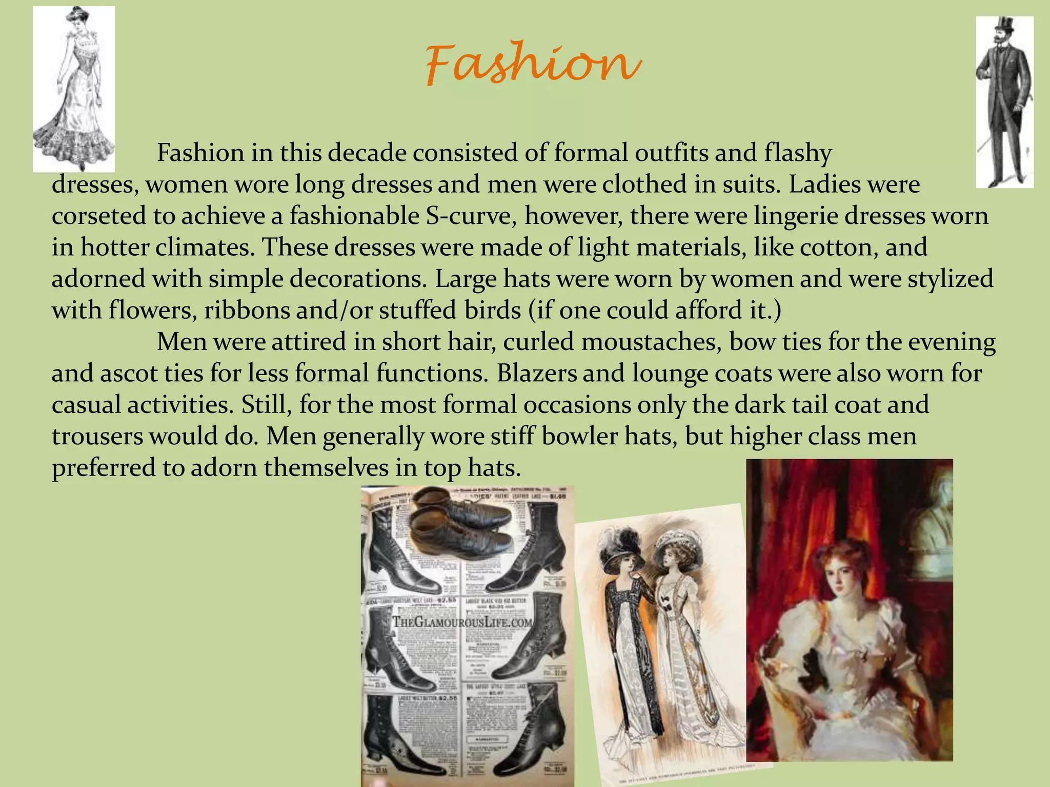 The 1900’S Pop Culture | PPTX