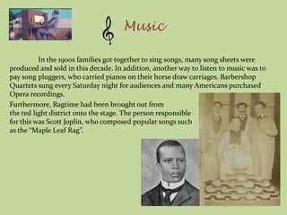 The 1900’S Pop Culture | PPTX