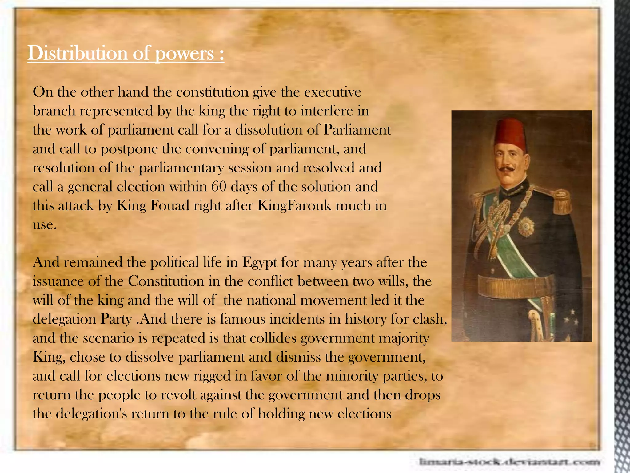 The 1923 egyptian constitution | PPTX