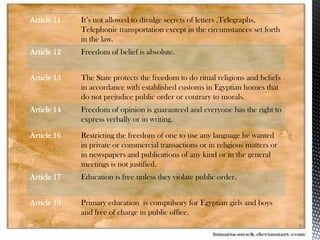 The 1923 egyptian constitution | PPTX