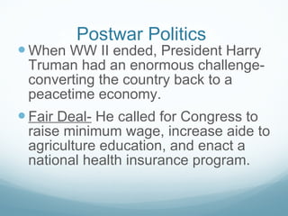 The 1950s History Alive Ch. 41 and 42 | PPT