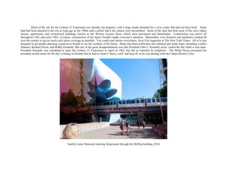 The 1962 Seattle World's Fair – Century 21 Exposition | PDF