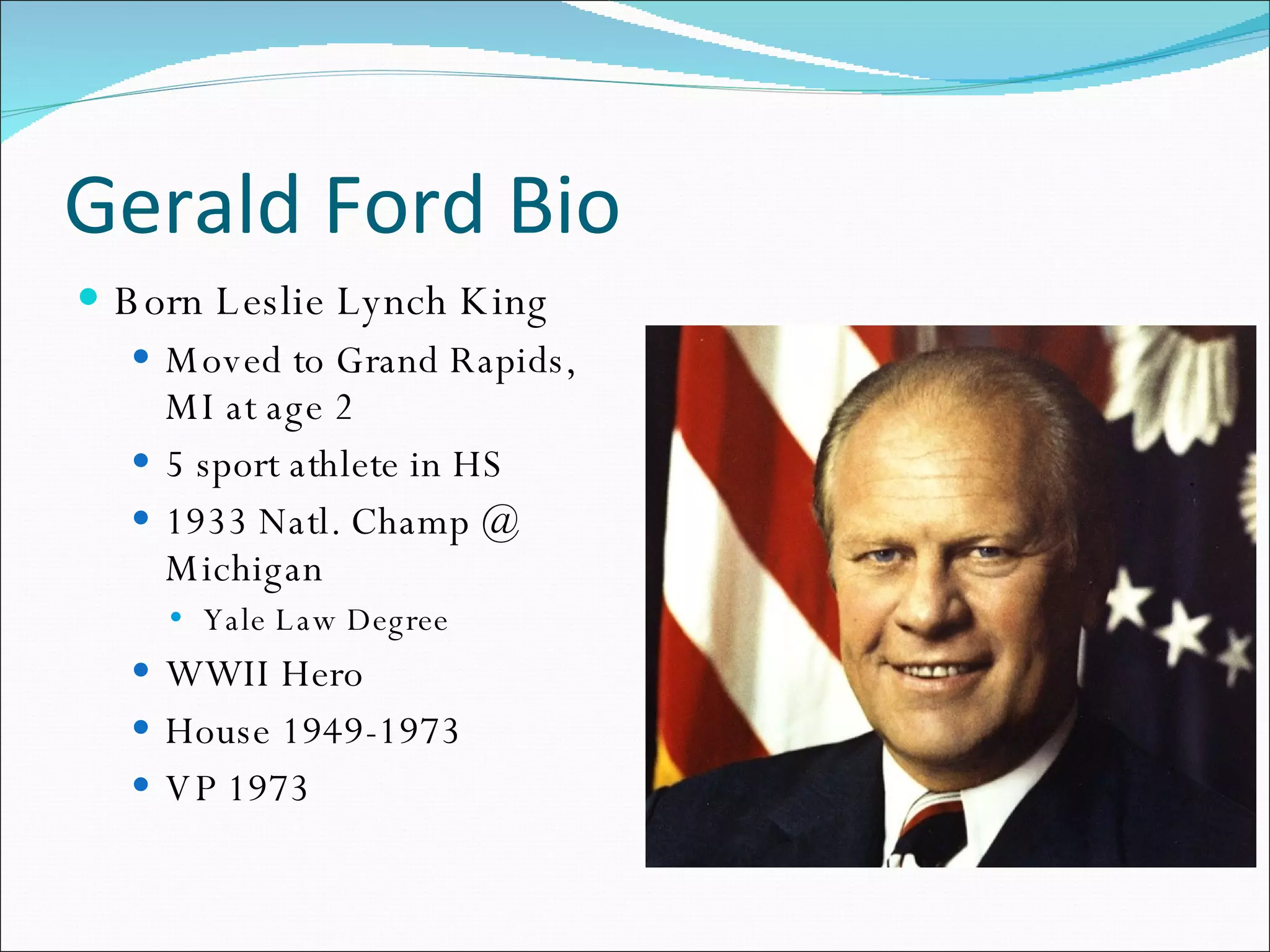 The1970s Gerald Ford | PPT