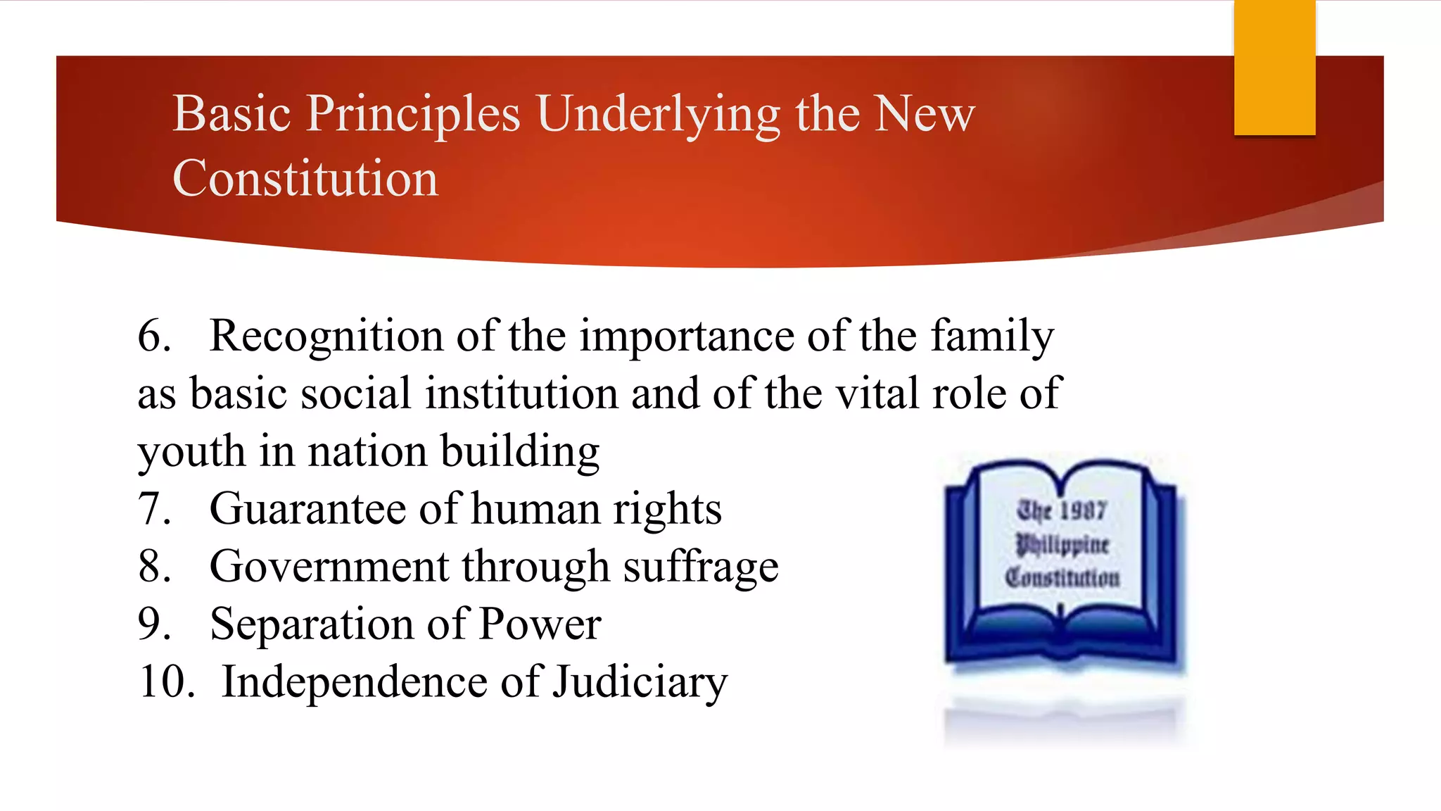 The 1987 constitution | PPTX