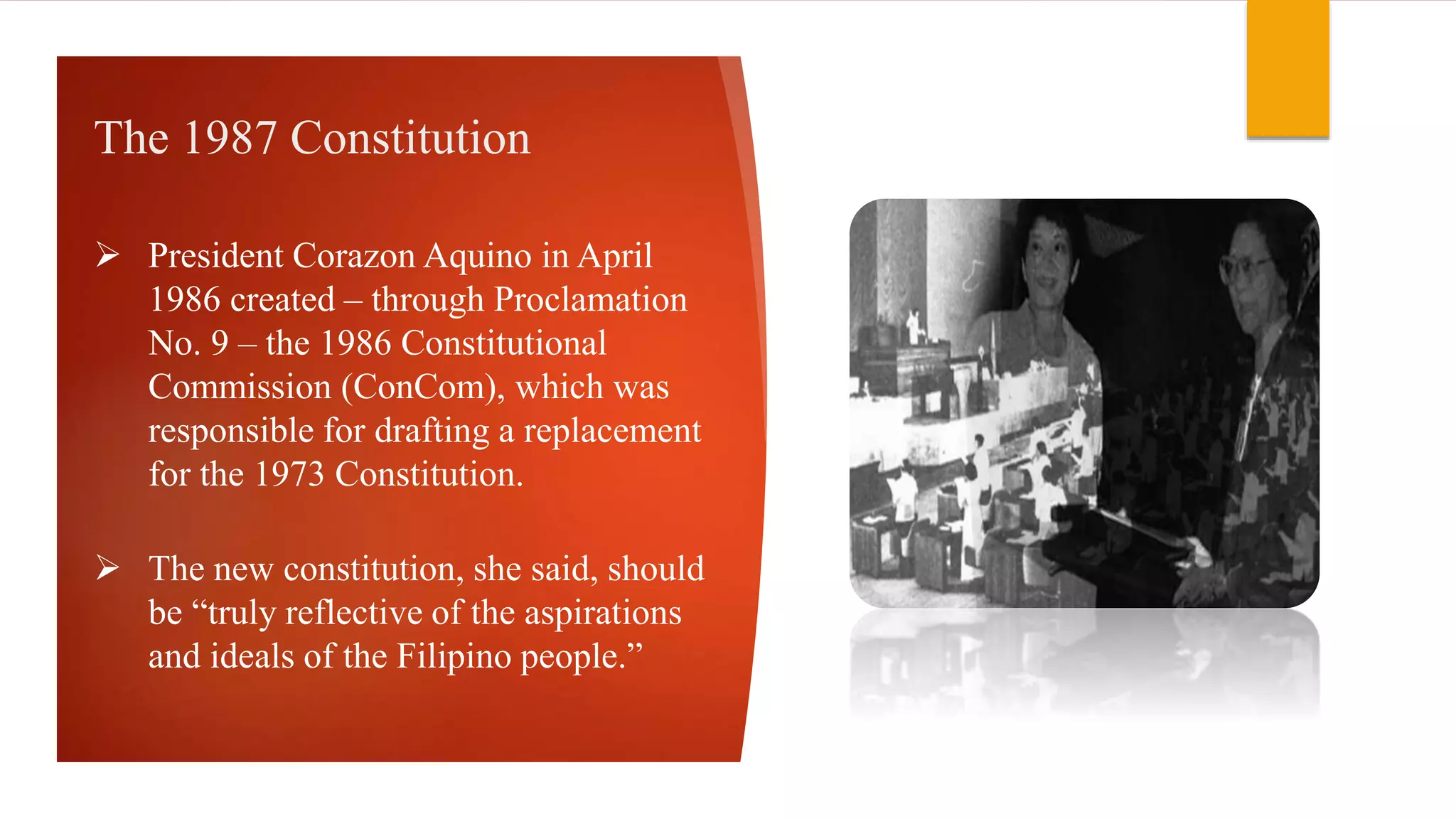 The 1987 constitution | PPTX