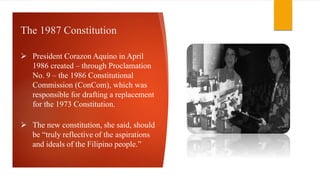 The 1987 constitution | PPTX