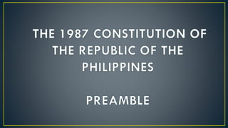Preamble Philippine Constitution