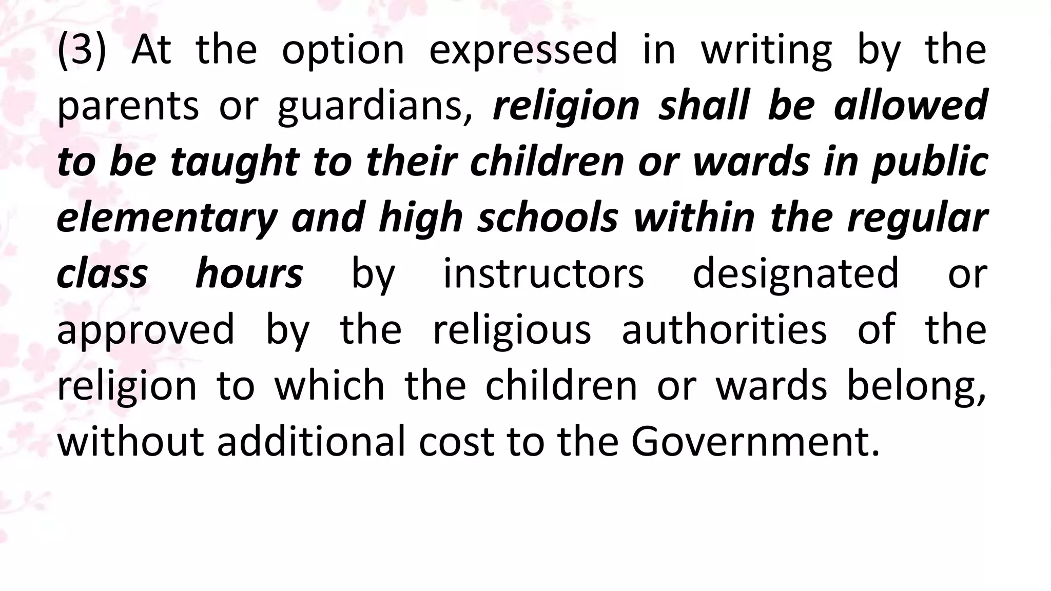 The 1987 Constitution of the Republic of the Philippines – Article xiv ...