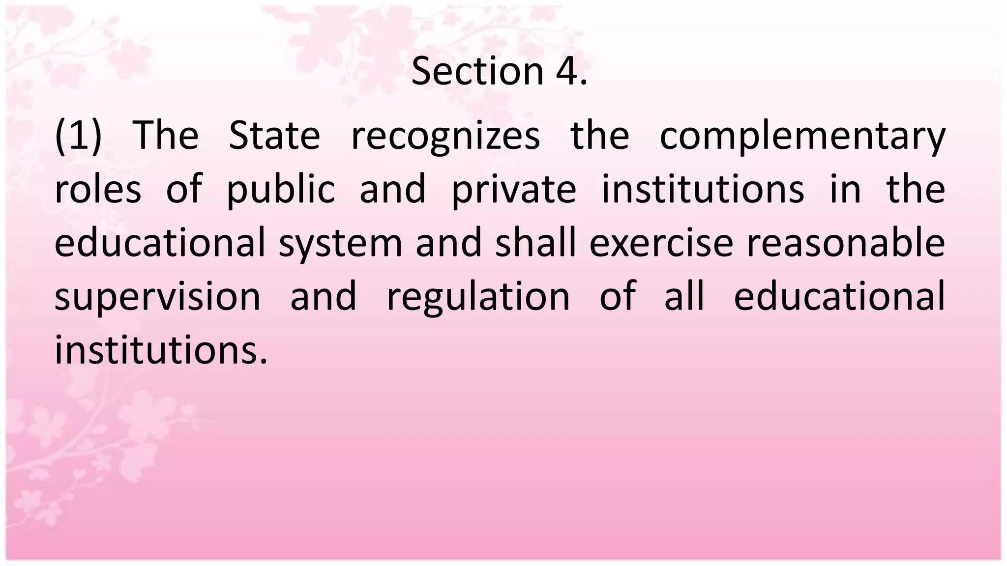 The 1987 Constitution of the Republic of the Philippines – Article xiv ...