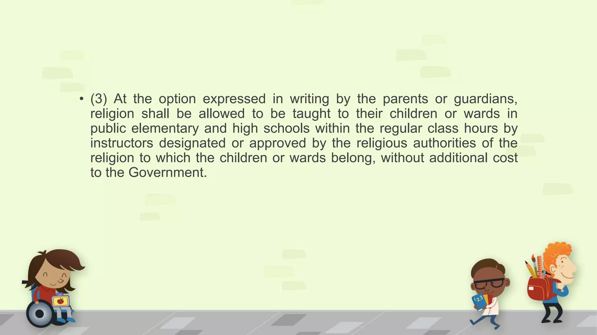 The 1987 constitution of the republic of the philippines – article xiv ...