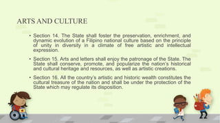 The 1987 constitution of the republic of the philippines – article xiv ...