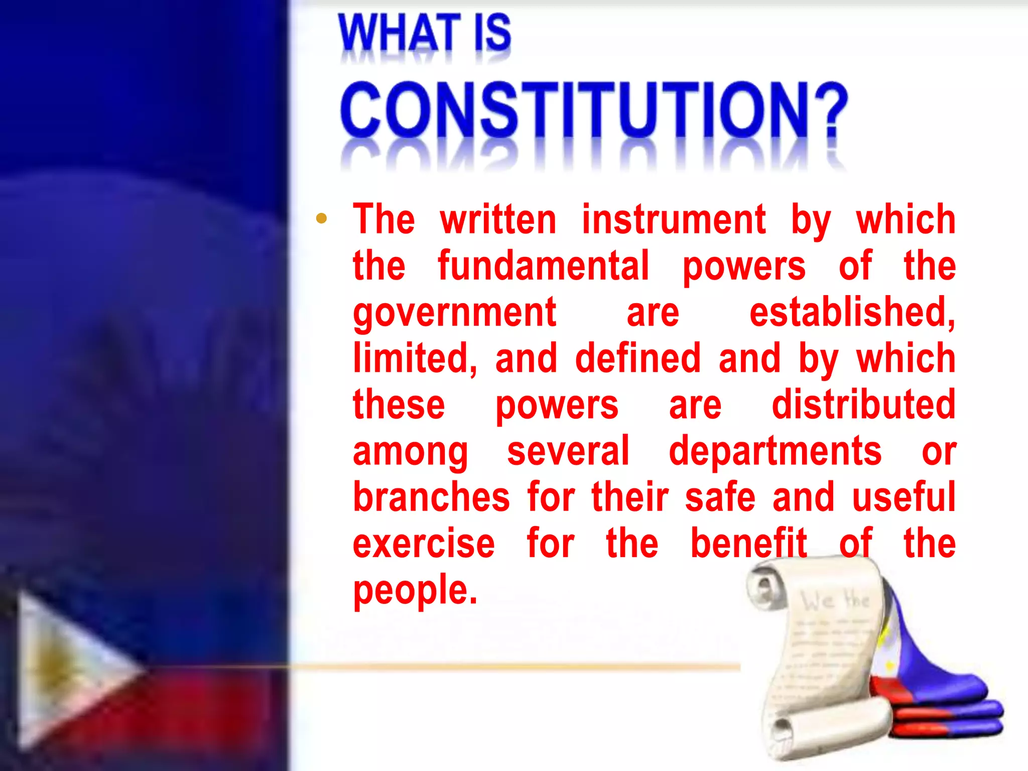 The 1987 philippine constitution | PPTX