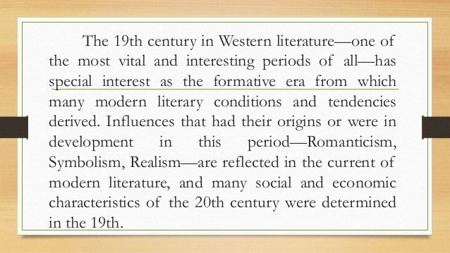 The 19th Century Literature