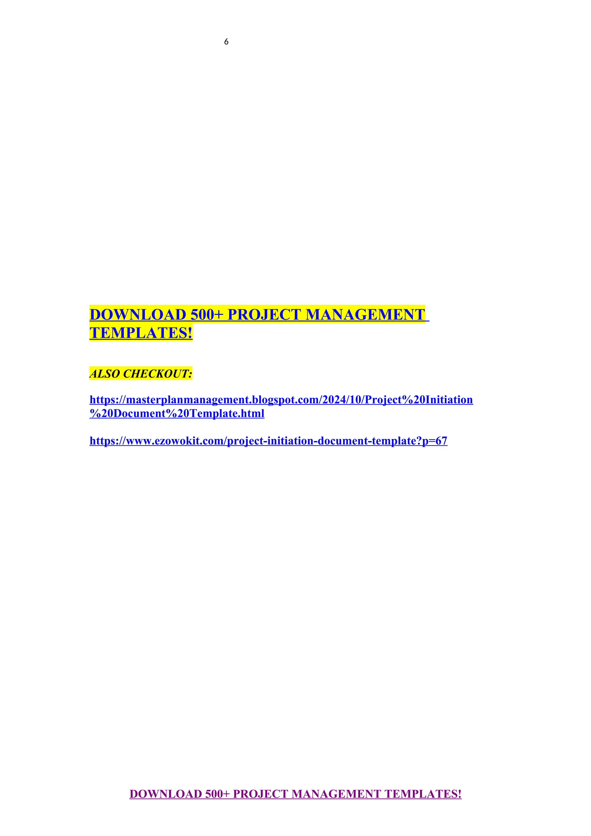 The #1 Project Initiation Document Template.docx