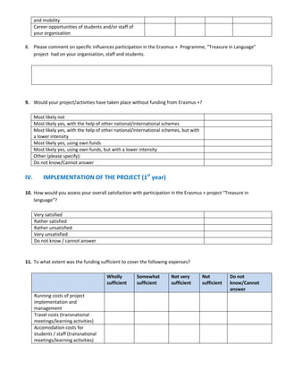The 1st project questionnaire | PDF | Educational Assessment | Education