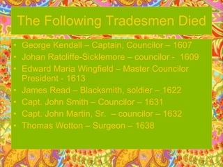 The 1st Residents Of Jamestown | PPT | North America Travel | Travel ...