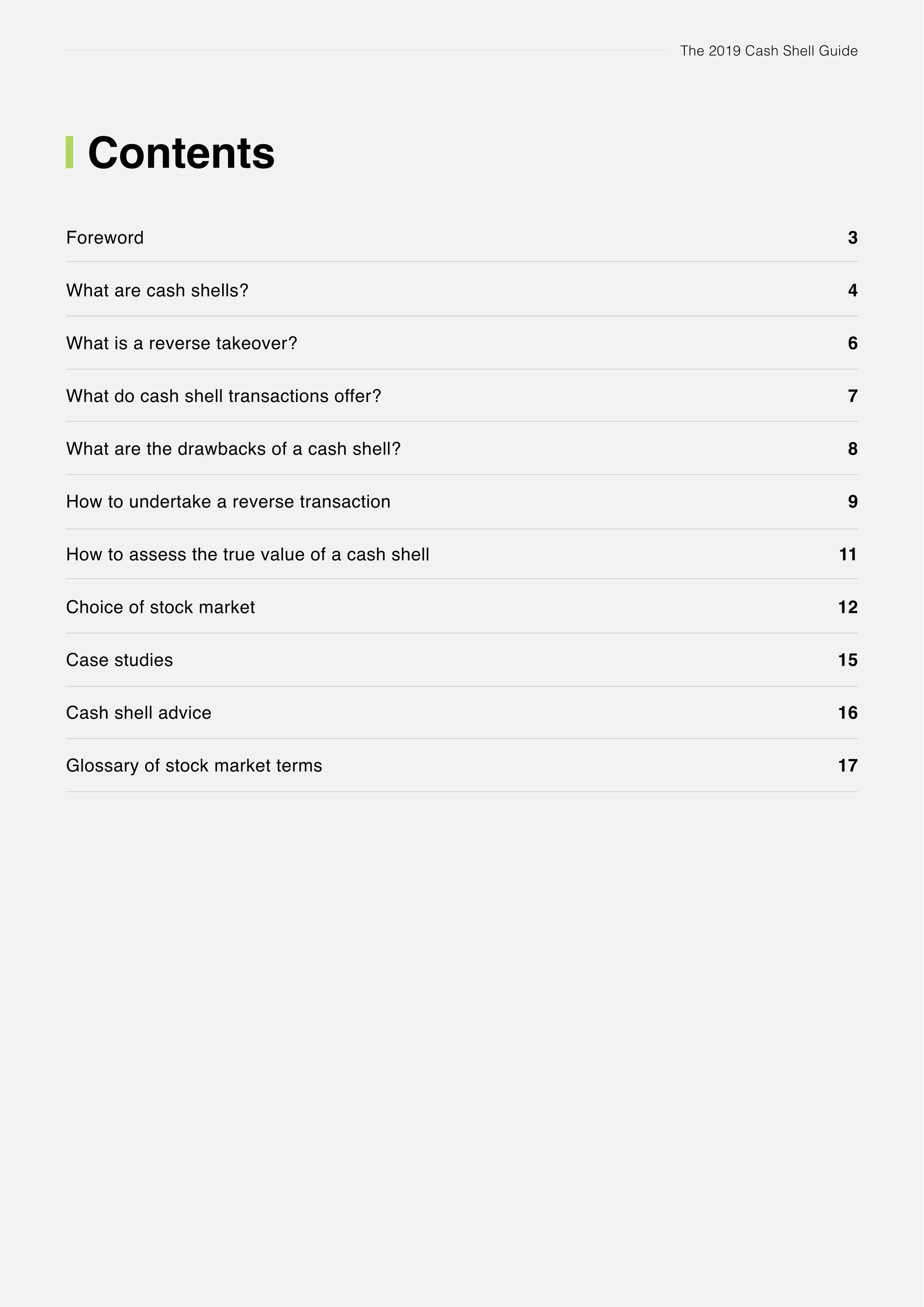 The 2019 cash shell guide | PDF