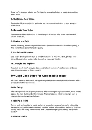 The 2024 A.I. Tool for Building Faceless YouTube Channels. Aero Review.pdf