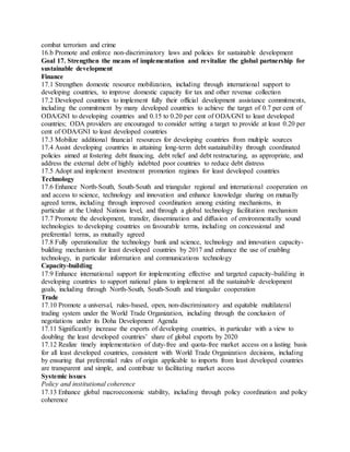 The 2030 agenda for sustainable development | DOCX