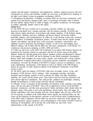 The 2030 agenda for sustainable development | DOCX