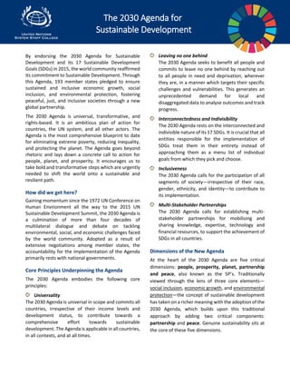 2030 Agenda for Sustainable Development Goals | PDF