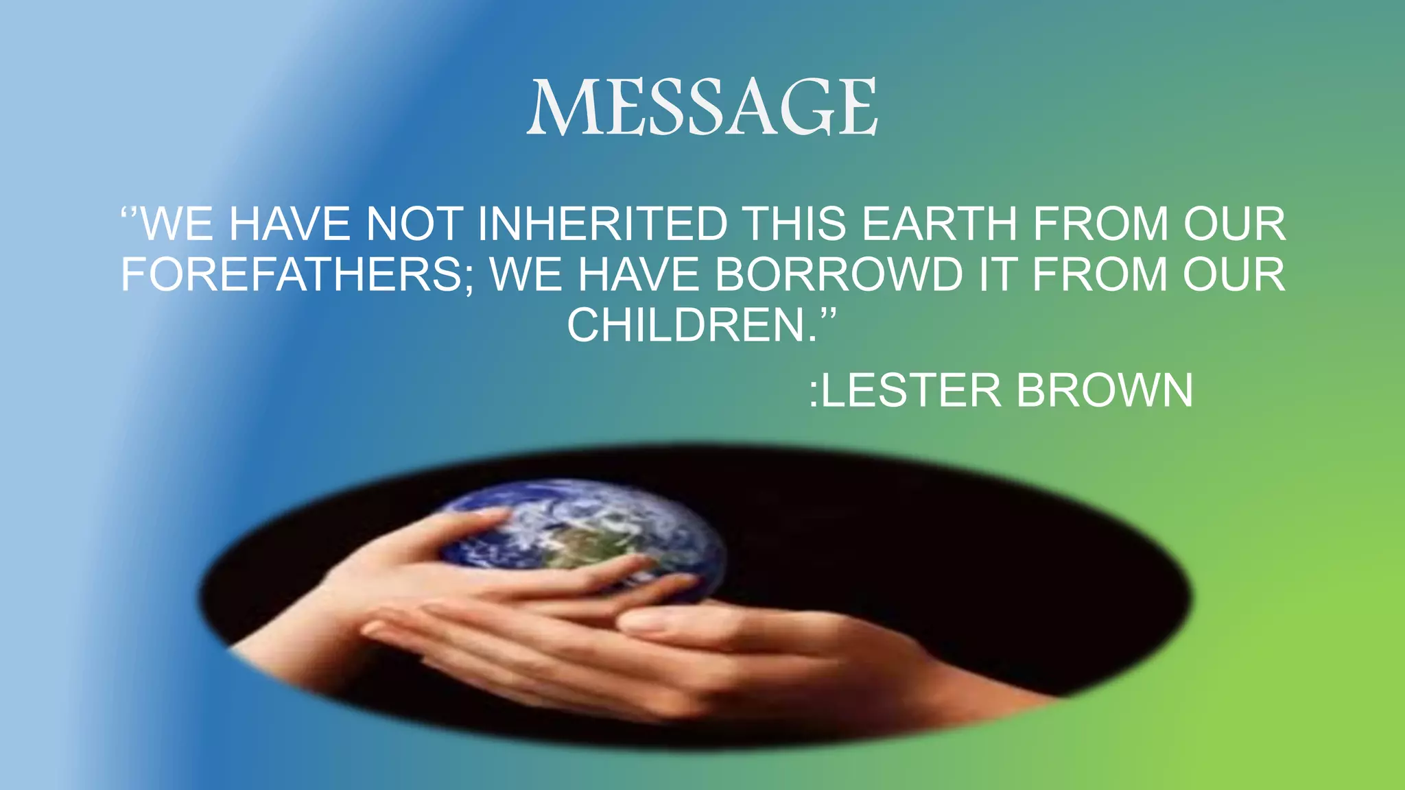 The Ailing Planet | PPTX