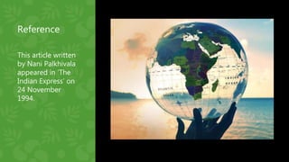 The Ailing planet : the green movement role | PPT