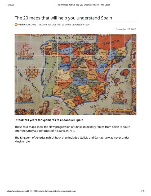 The 20 maps that will help you understand Spain - The Local | PDF